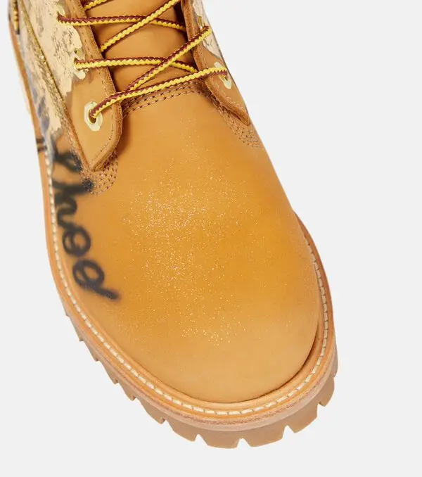 JIMMY CHOO X Timberland Graffiti Leather Boots