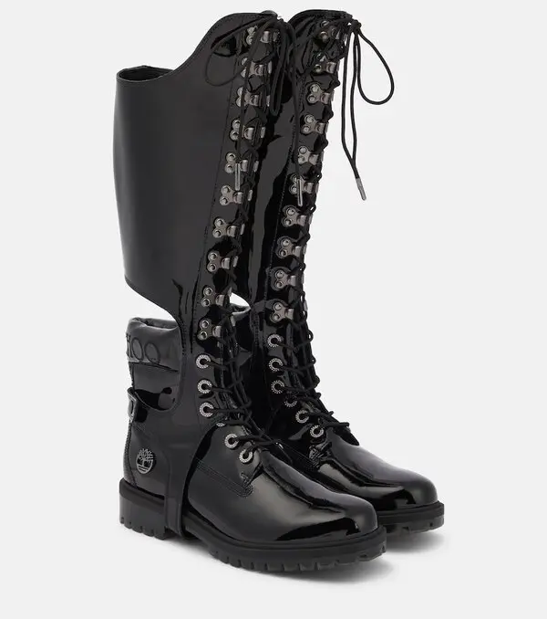 JIMMY CHOO X Timberland Convertible Boots - Black