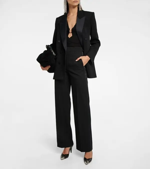 Isabel Marant Scarly Wide Leg Wool Pants