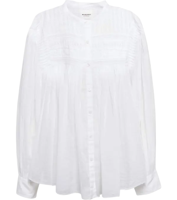 MARANT ETOILE Plalia Oversized Blouse - White