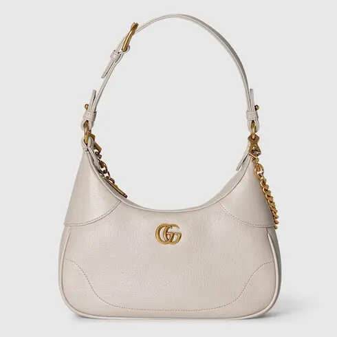 Gucci Aphrodite Shoulder Bag - Light Grey Leather