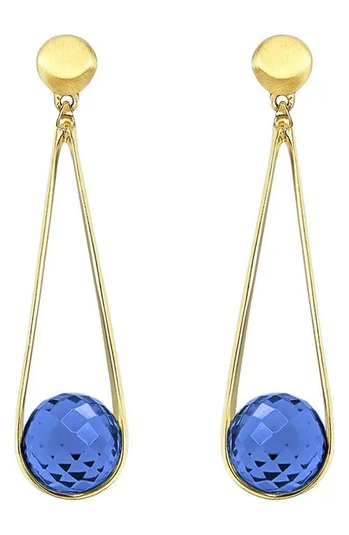 DEAN DAVIDSON Mini Ipanema Drop Earrings - Midnight Blue/gold