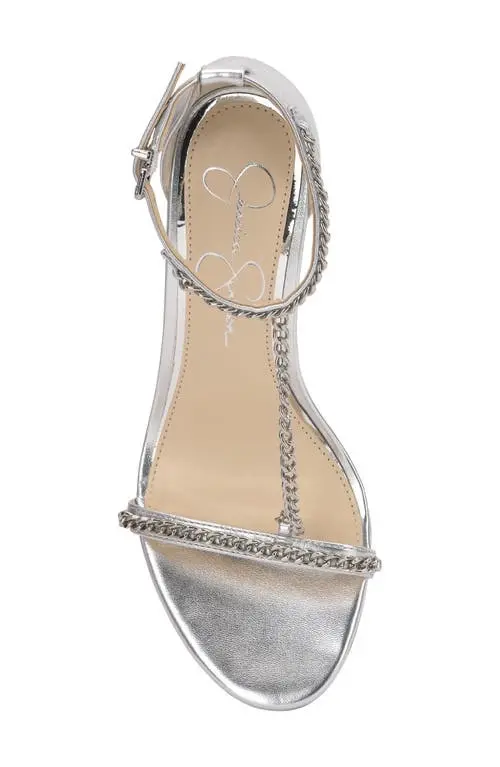 Jessica Simpson Qiven T-strap Sandal - Silver
