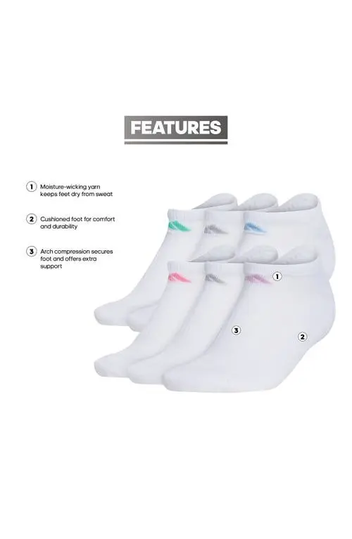 Adidas Athletic Cushion Ankle Socks Pack Of 6