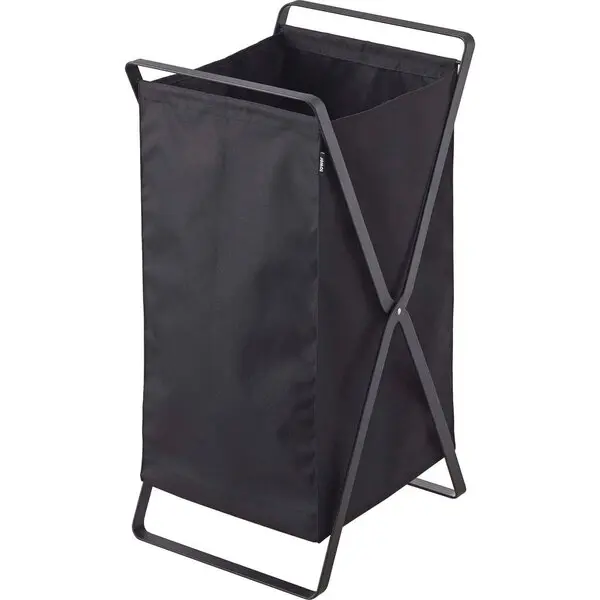 YAMAZAKI Tower Laundry Hamper - Black