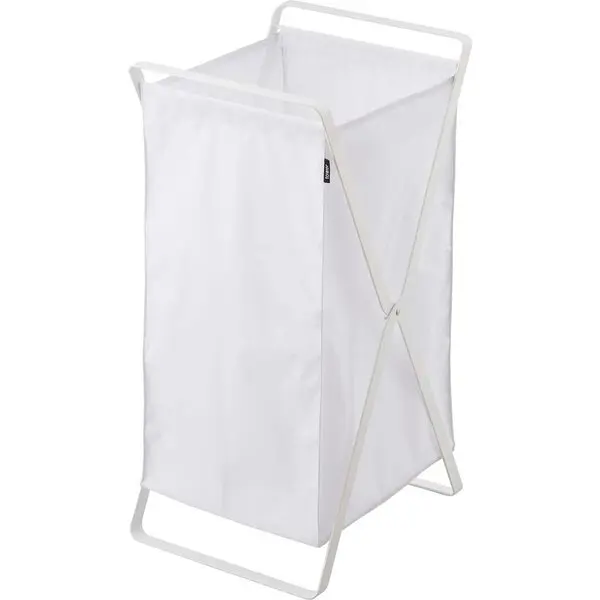 YAMAZAKI Tower Laundry Hamper - White