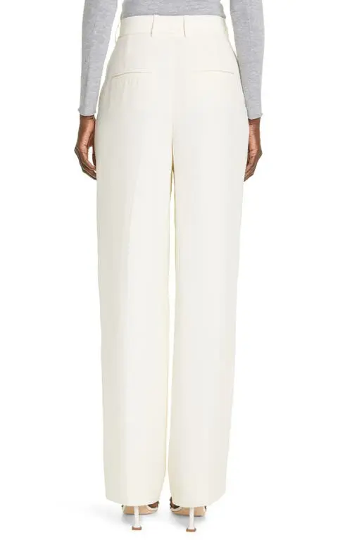St. John High-waisted Wide-leg Silk-blend Pants
