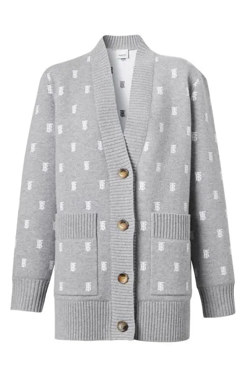 Burberry Tb Monogram Jacquard Cardigan