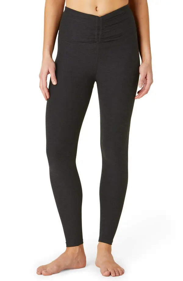 Beyond Yoga Space Dye V-waist Leggings - Darkest Night