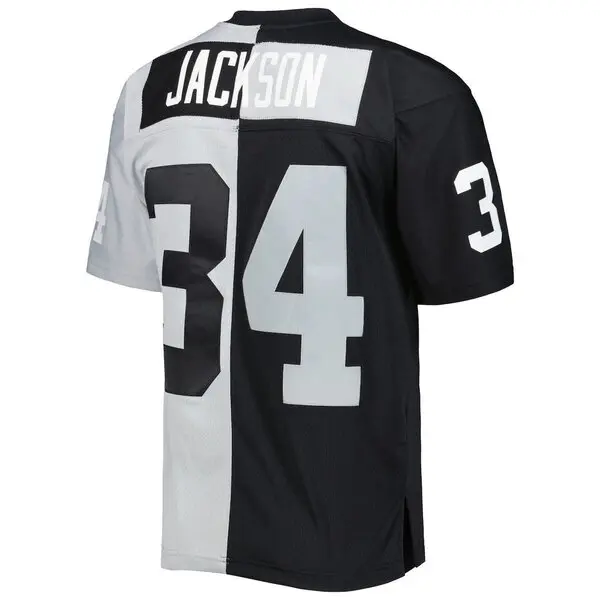 Mitchell & Ness Bo Jackson /silver Las Vegas Raiders 1988 Split Legacy Replica Jersey