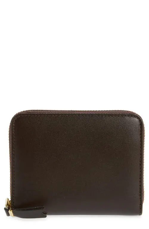 Comme Des Garçons Classic Leather Zip Accordion Wallet - Brown