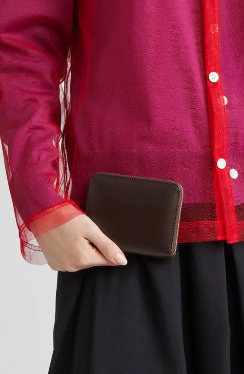 Comme Des Garçons Classic Leather Zip Accordion Wallet