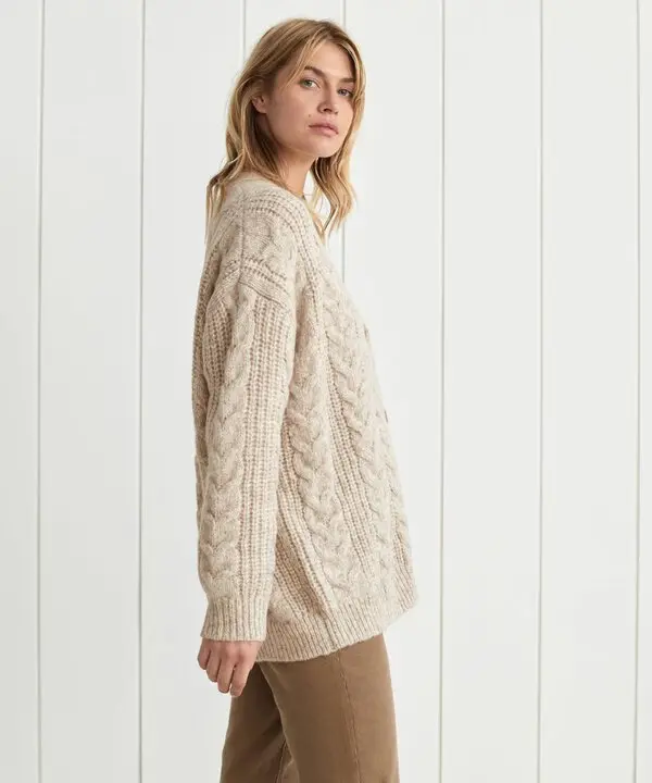 Jenni Kayne Cable Cocoon Cardigan - No Color