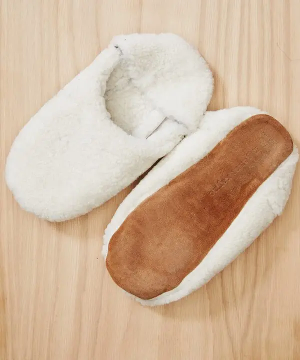 Jenni Kayne Shearling Moroccan Slipper - Ivory