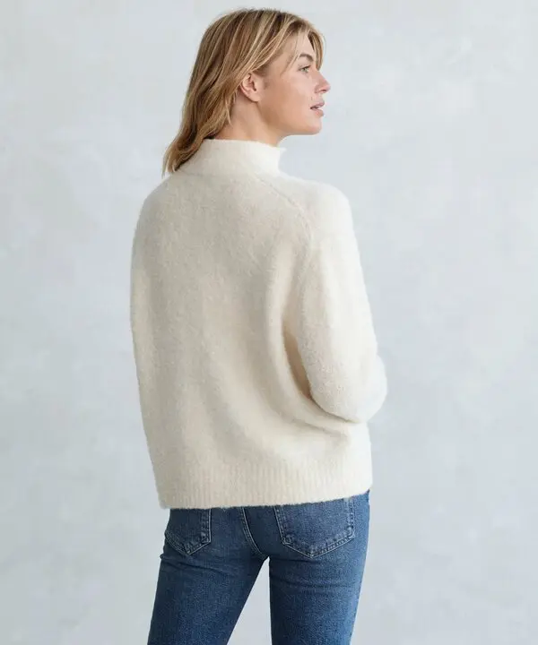 Jenni Kayne Boucle Button Pullover - Ivory
