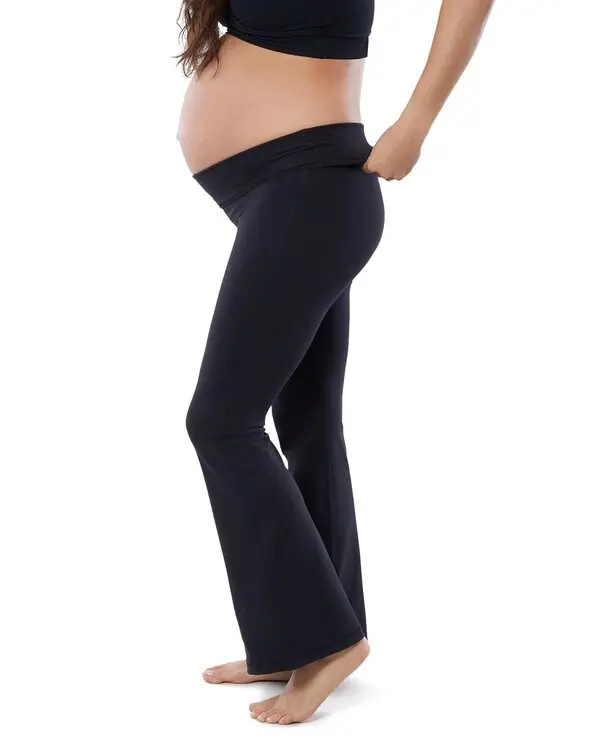 INGRID & ISABEL Fold Down Flared Maternity Leggings