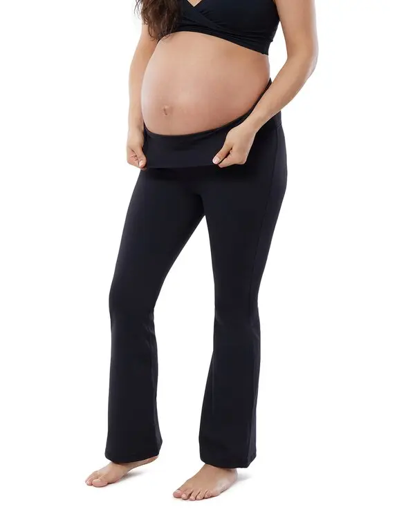 INGRID & ISABEL Fold Down Flared Maternity Leggings