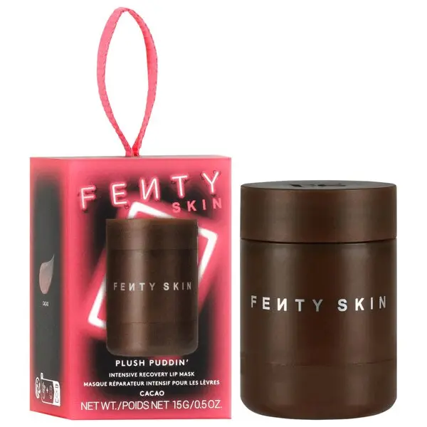 FENTY BEAUTY Plush Puddin' Intensive Recovery Lip Mask With Pomegranate Sterols + Vitamin E - Cacao