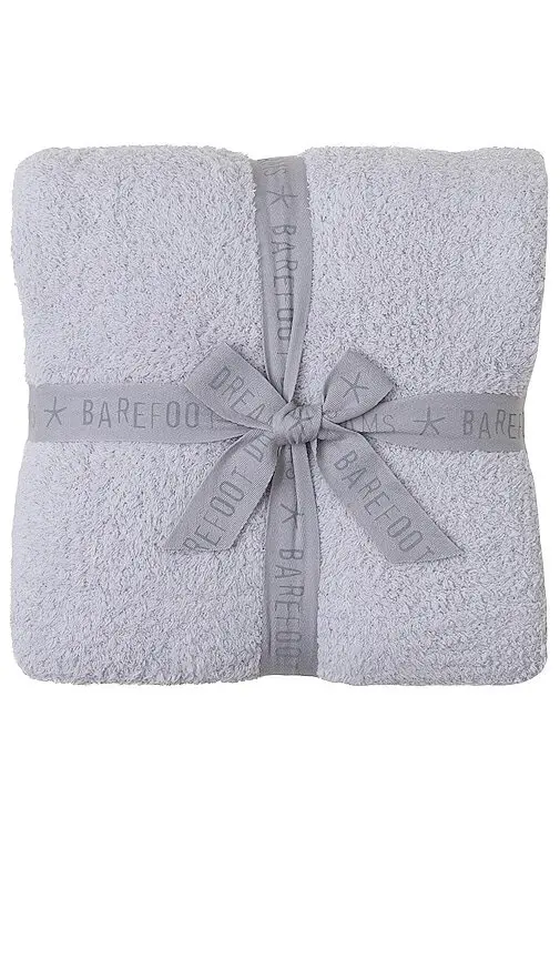 Barefoot Dreams Cozychic Throw In Grey - Oyster