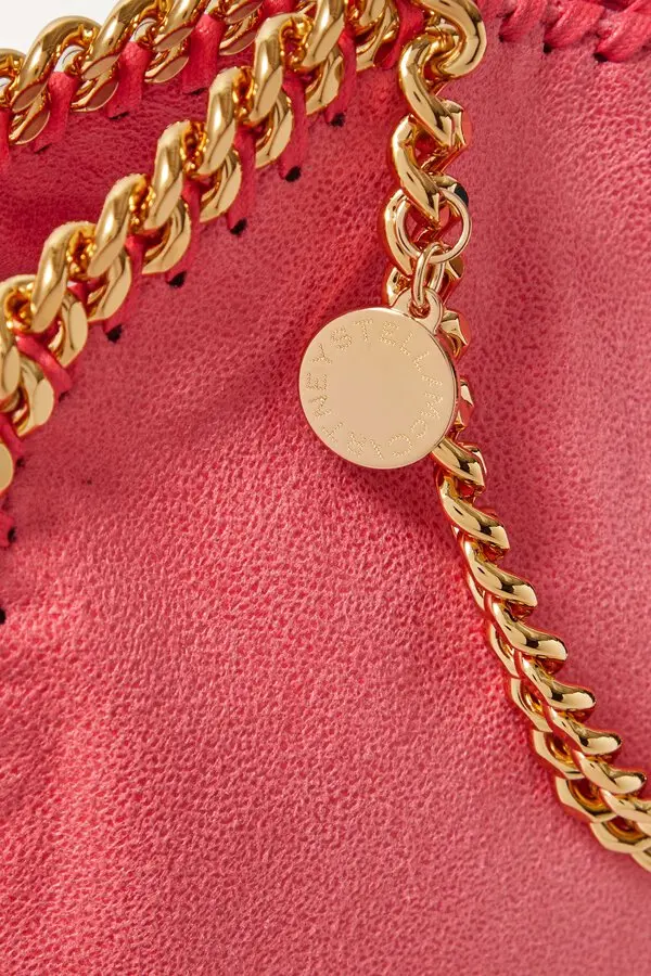 Stella McCartney Falabella Mini Vegetarian Brushed-leather Shoulder Bag