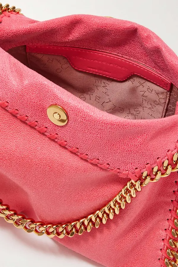 Stella McCartney Falabella Mini Vegetarian Brushed-leather Shoulder Bag
