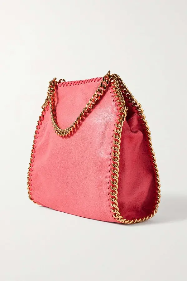 Stella McCartney Falabella Mini Vegetarian Brushed-leather Shoulder Bag