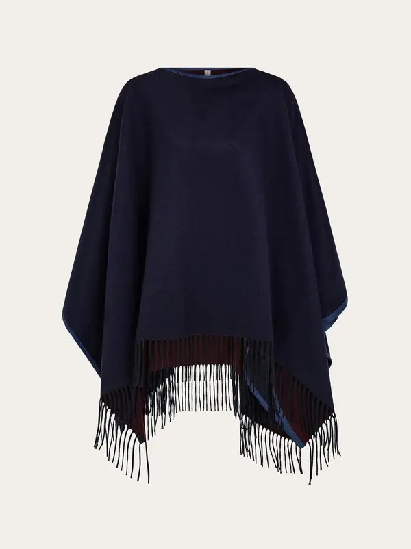 FERRAGAMO Cashmere Cape - Blue