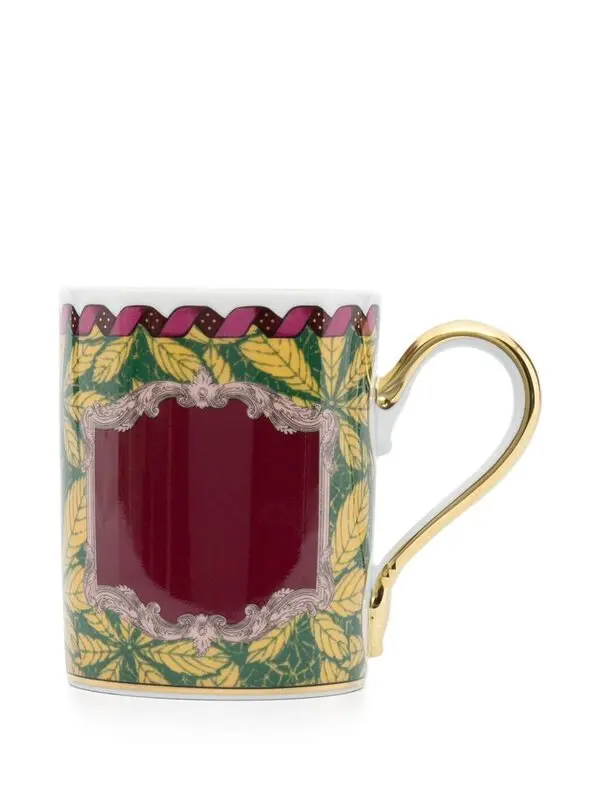 GINORI 1735 Graphic Porcelain Mug - Gold