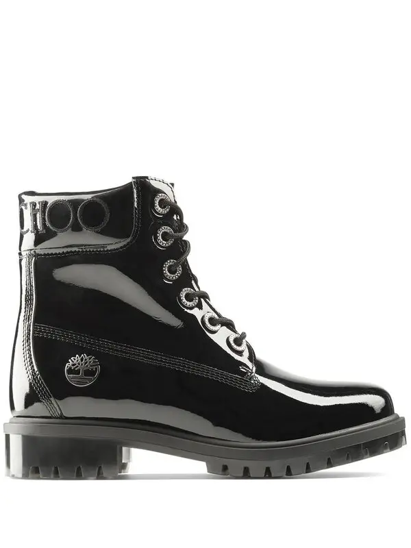 JIMMY CHOO X Timberland Patent Leather Boots