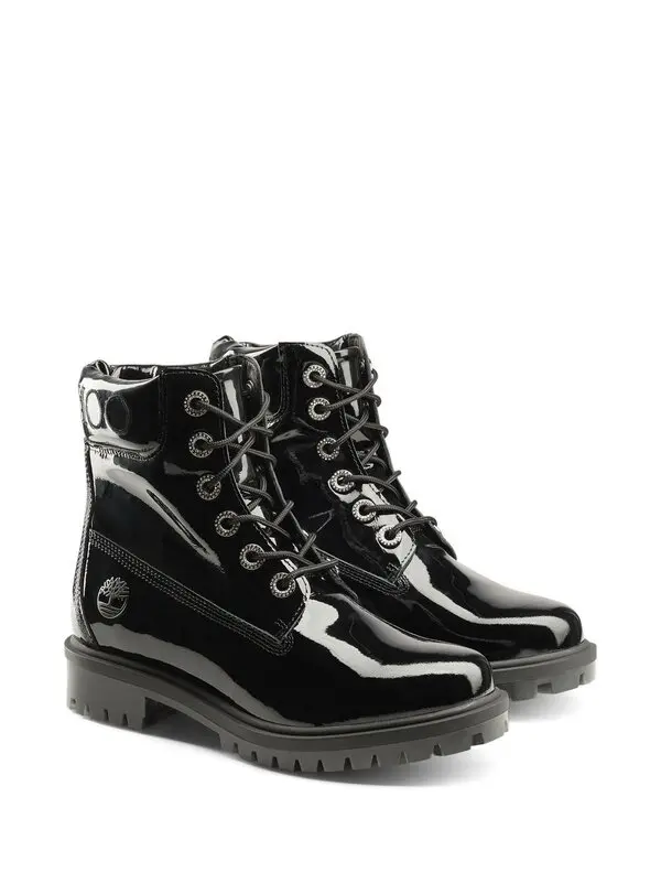 JIMMY CHOO X Timberland Patent Leather Boots