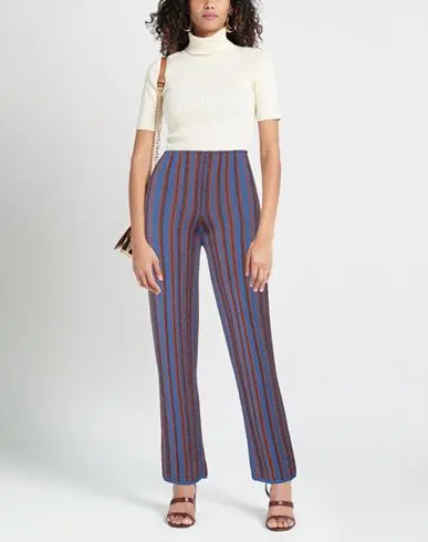 KAOS Striped Knit Pants - Blue