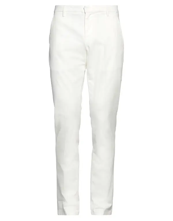 DONDUP Pants Size Cotton, Elastane - White