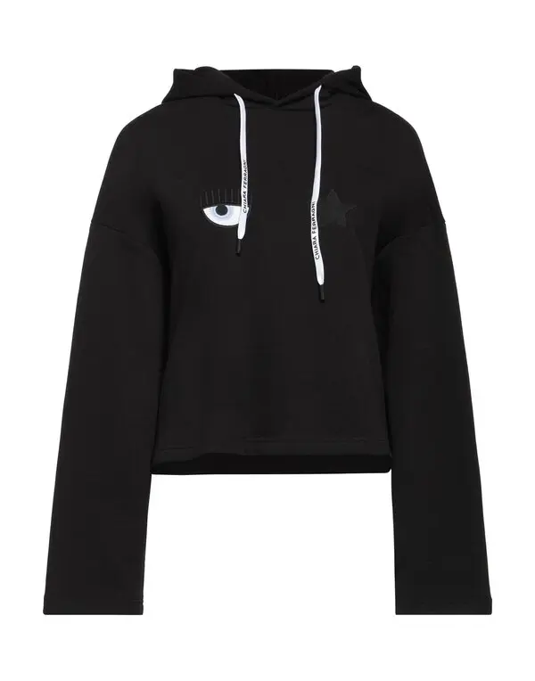 CHIARA FERRAGNI Cotton Sweatshirt - Black