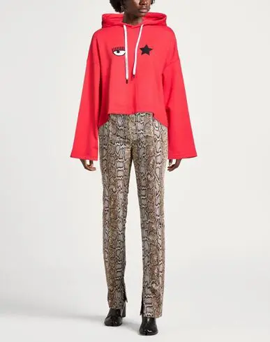 CHIARA FERRAGNI Embroidered Logo Hoodie - Red