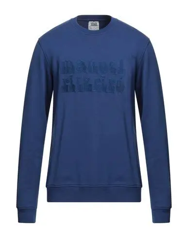 MANUEL RITZ Cotton French Terry Sweatshirt - Blue