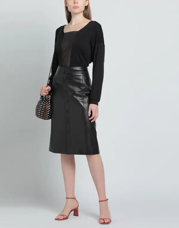 LANSTON Jersey Tulle Top