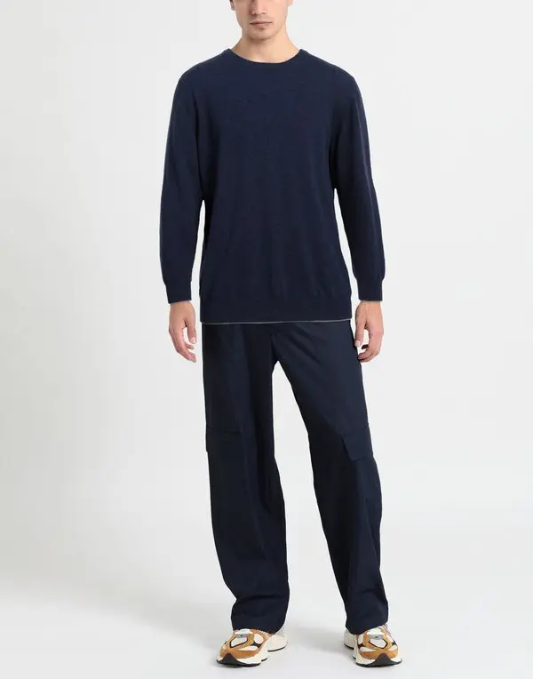 Altea Virgin Wool Crewneck Sweater - Navy