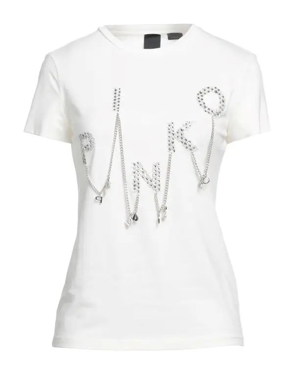 Pinko T-shirt With Crystal Embellishments