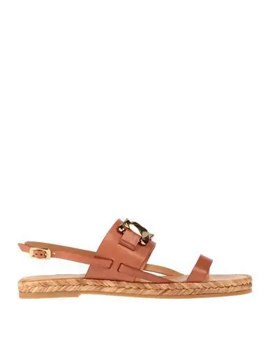 TOD'S Leather Espadrille Sandals
