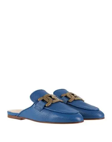 TOD'S Leather Mules - Blue