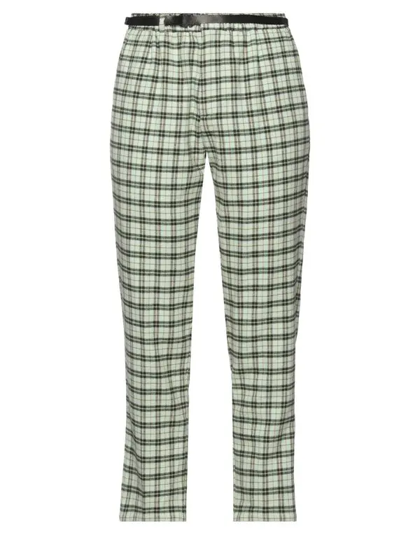 WHITE SAND Tartan Flannel Tapered Pants