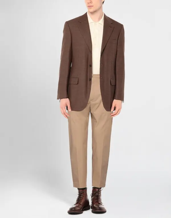 ..,BEAUCOUP Tapered Leg Trousers - Camel