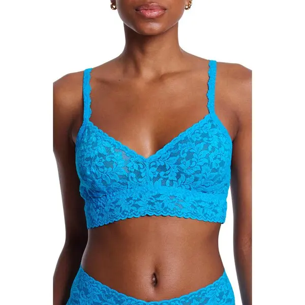 Hanky Panky Retro Longline Bralette - Ocean Eyes Blue