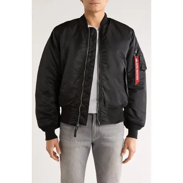 Alpha Industries Ma-1 Reversible Bomber Jacket - Black/gunmetal