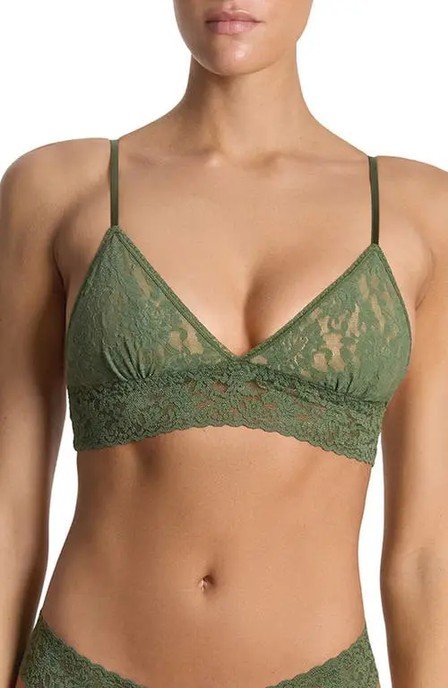 Hanky Panky Signature Lace Padded Bralette - Herb Green