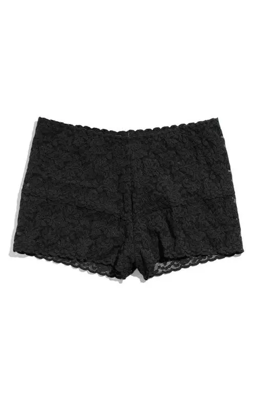 Hanky Panky Retro Lace Hotpants - Black