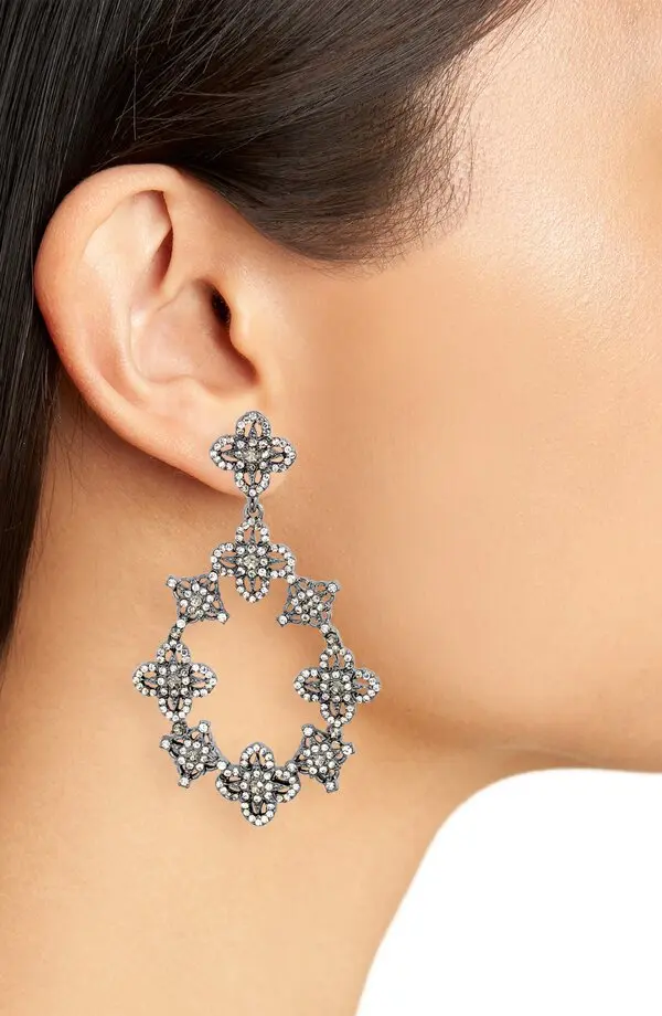 Marchesa Lace Is More Orbital Drop Earrings