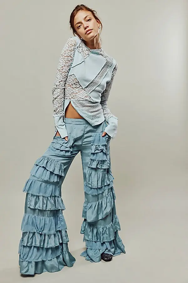 Lerure リルアー Frilled highwaist wide pants Lerure リルアー Frilled highwaist wide pants 【公式通販】