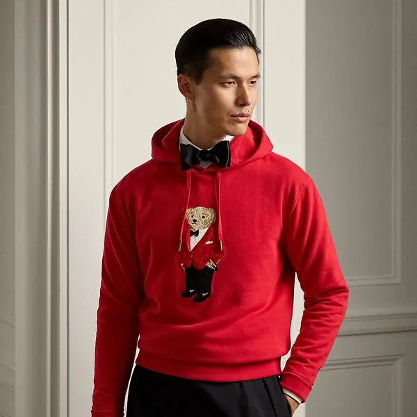 Ralph Lauren Lunar New Year Polo Bear Hoodie Classic Red