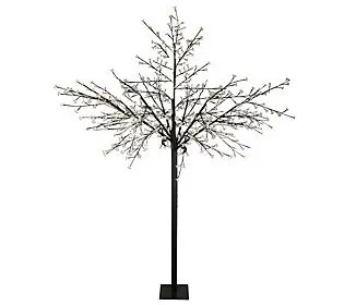 NORTHLIGHT 8' Cherry Blossom Tree Multi-functio N Led Lights - One-color
